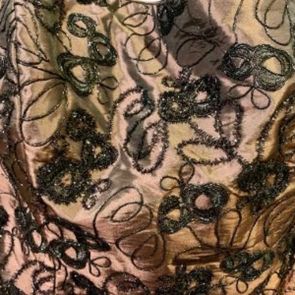 Obsessions Couture | Dresses | Beaded Chocolate Brown Prom Formal Gown ...